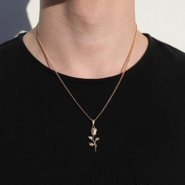 Rose Gold Necklace - Etsy