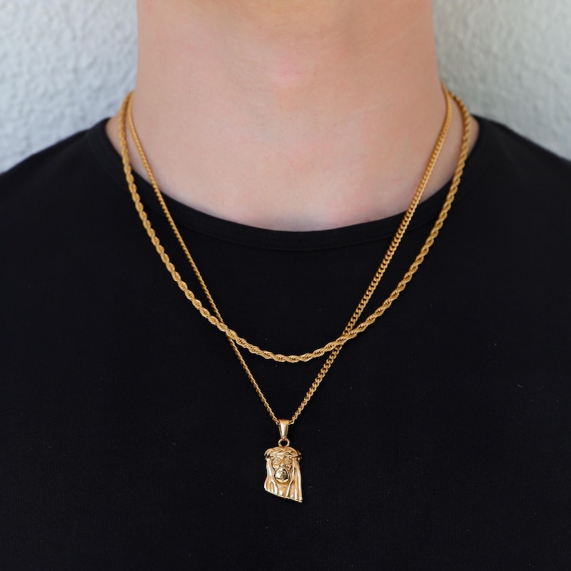 Micro Jesus Pendant Gold - Etsy
