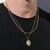 Necklace Set for Men 18k Gold Sun Pendant Necklace for Man Chain Man ...