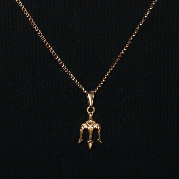 Trident Necklace - Etsy