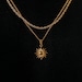 Necklace Set for Men- 18k Gold Sun Pendant Necklace for Man Chain Man ...