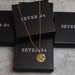 18k Gold Zeus Coin Pendant Chain Mens Greek God Zeus Necklace Gold Man ...