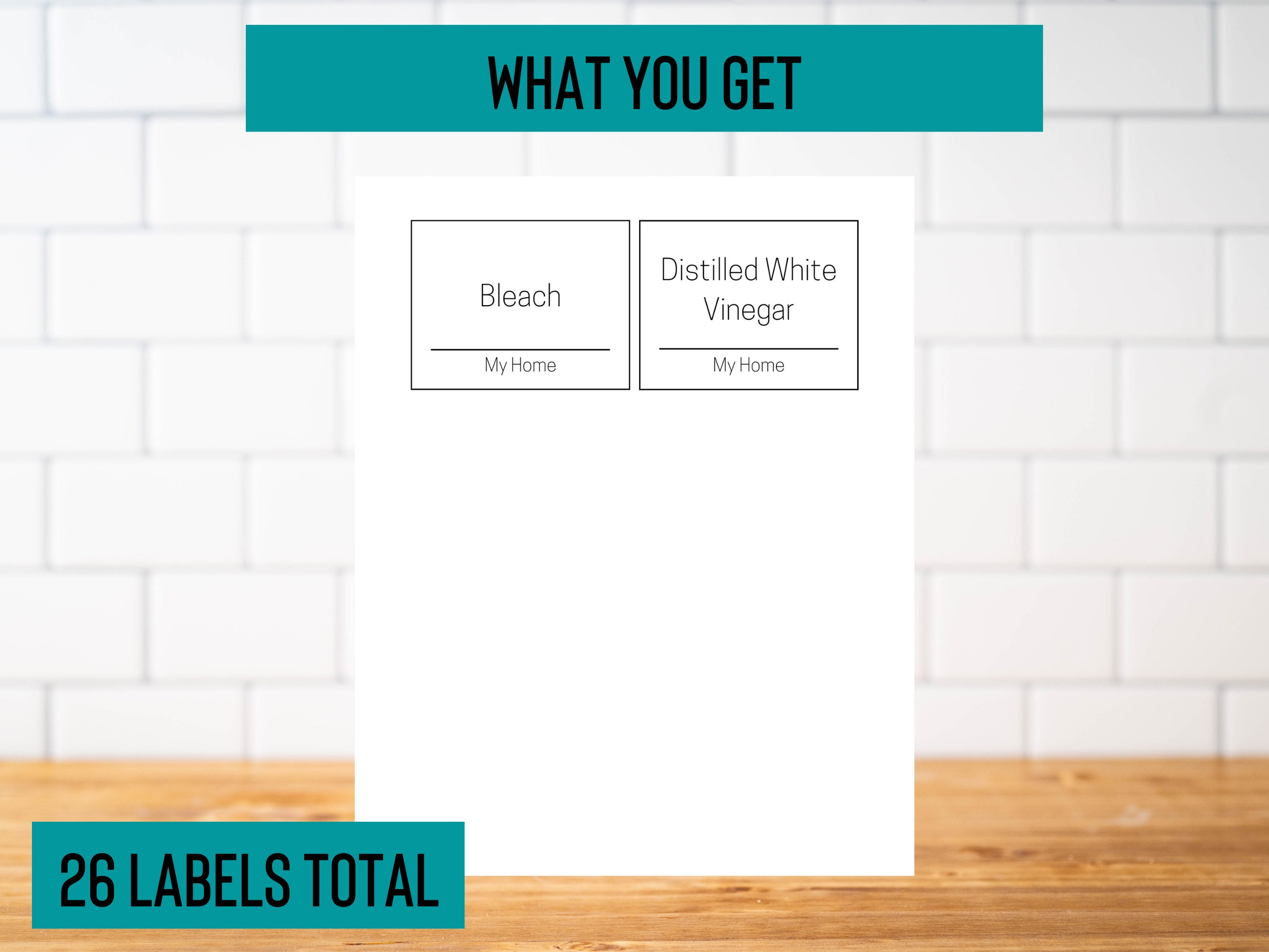 Cleaning Product/bathroom Product Label Template, Printable Digital ...