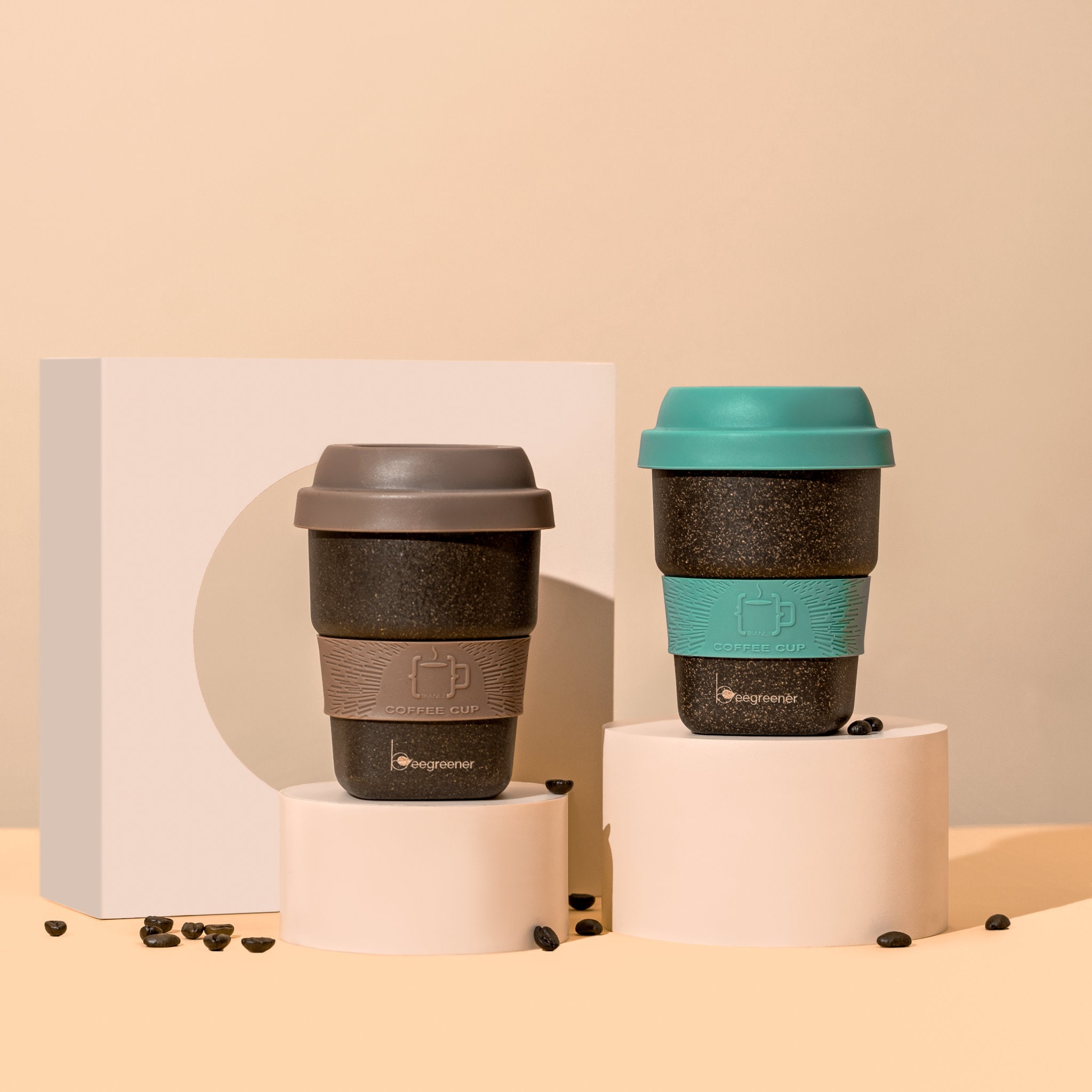 Eco-friendly Reusable Coffee Cup Made From 40% Recycled Coffee - Etsy