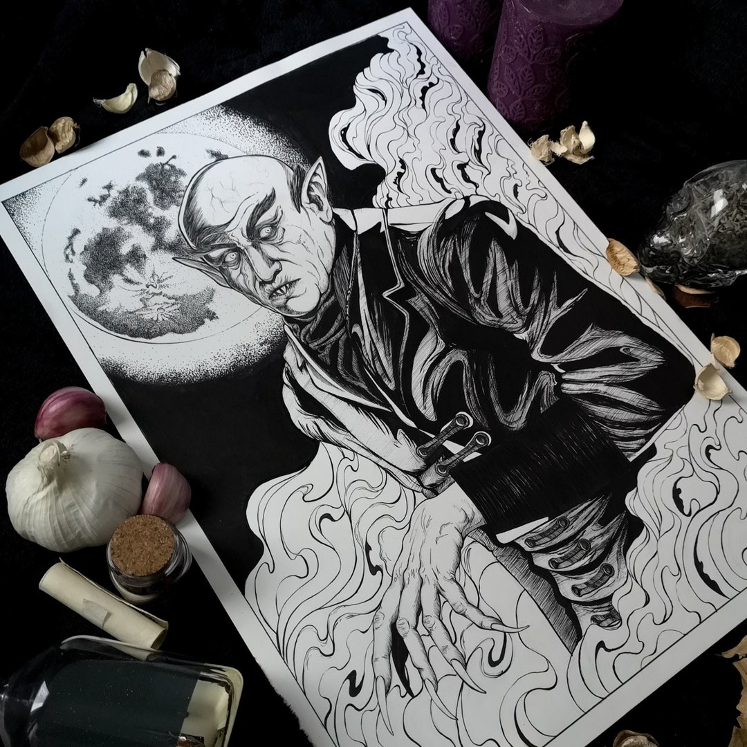 Nosferatu Print Horror Print Classic Movies Print A3, A4, A5 - Etsy