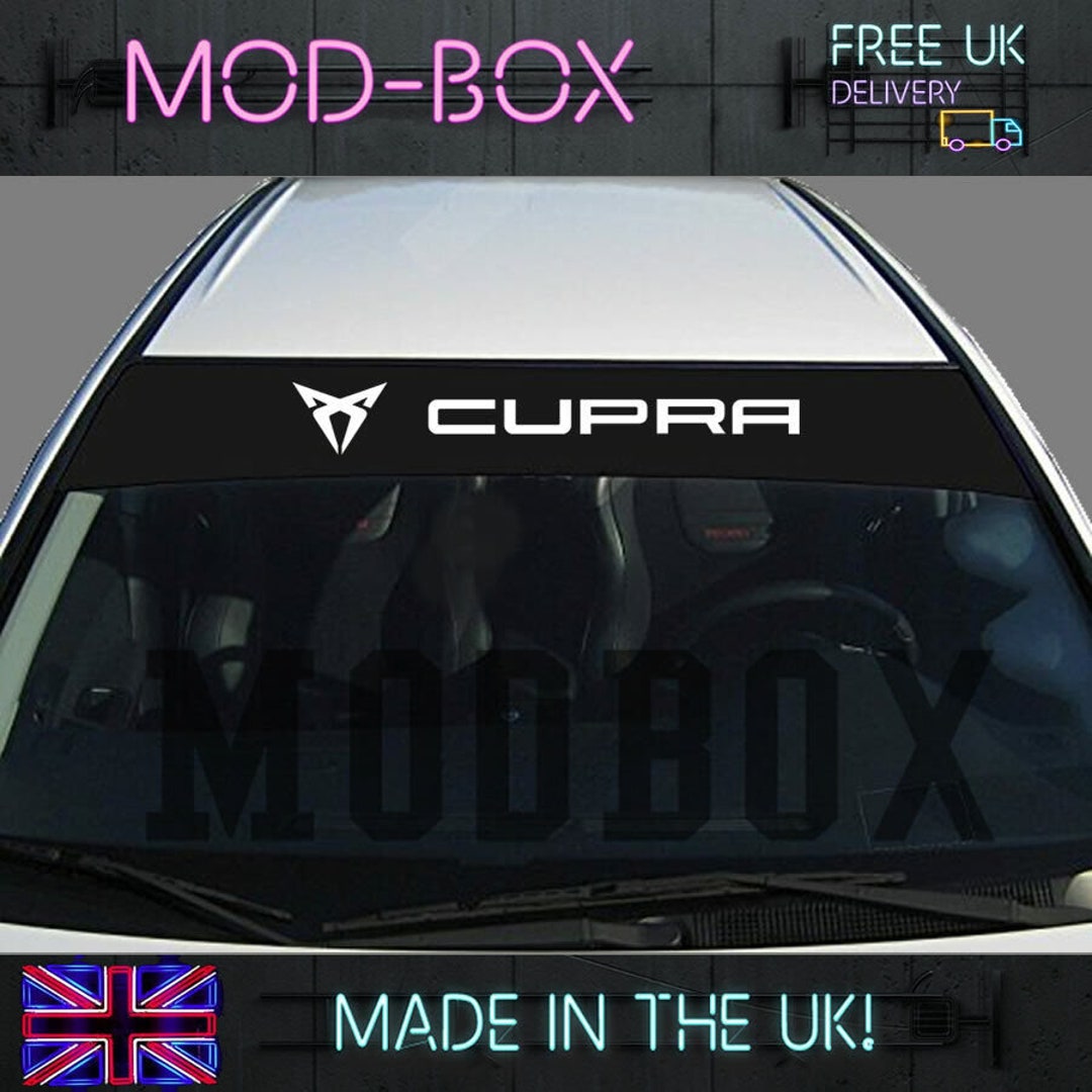 New Cupra Logo Sunstrip Fits All Cars Choice of Colours - Etsy UK
