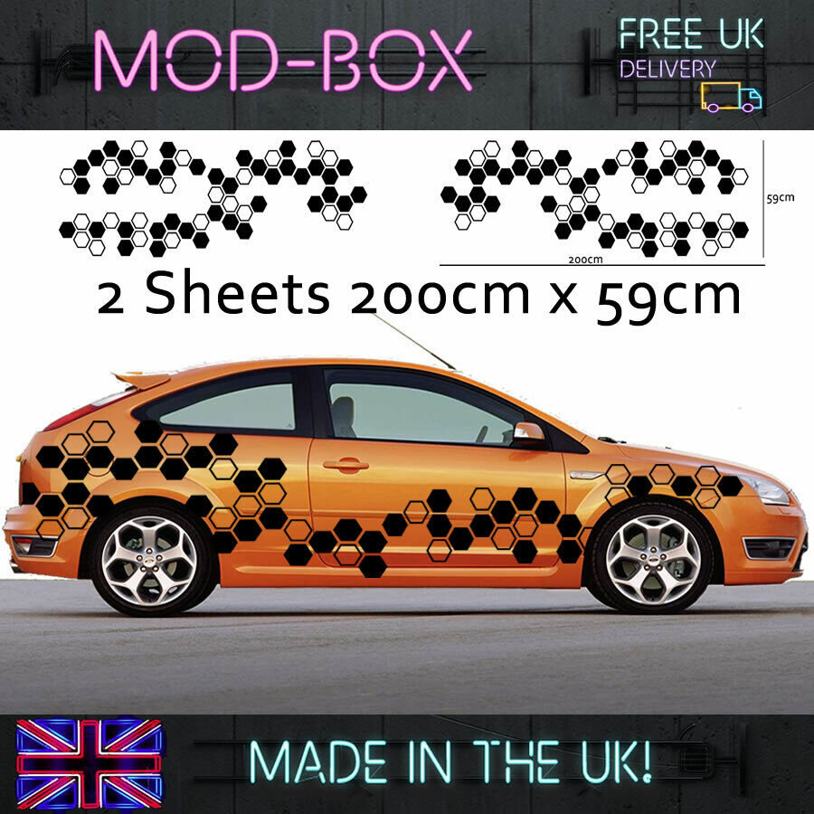 2 X Honeycomb Motorsport Vinyl Decal Sets - Etsy
