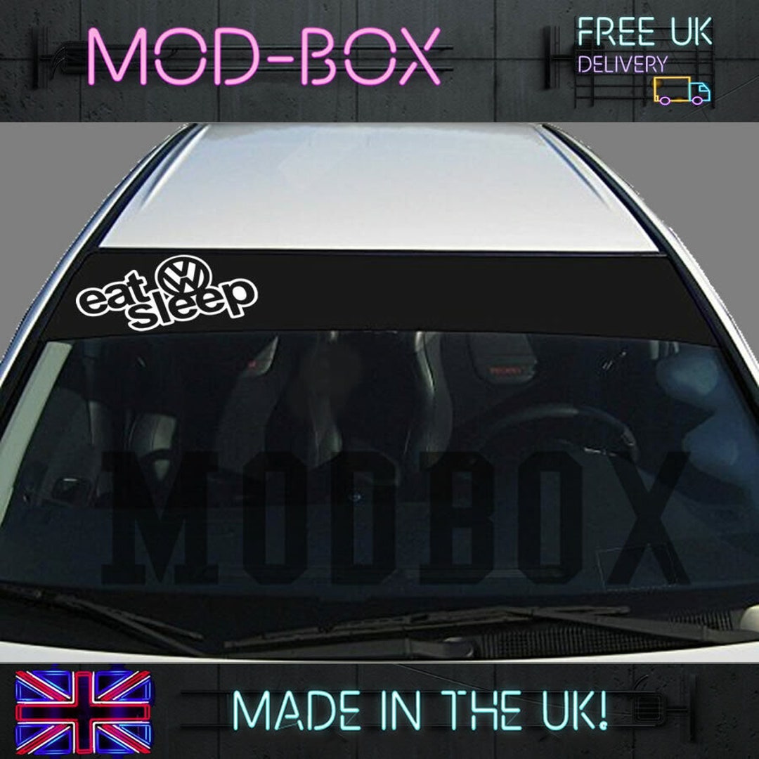 Eat Sleep VW Sunstrip Fits All Cars Choice of Colours - Etsy