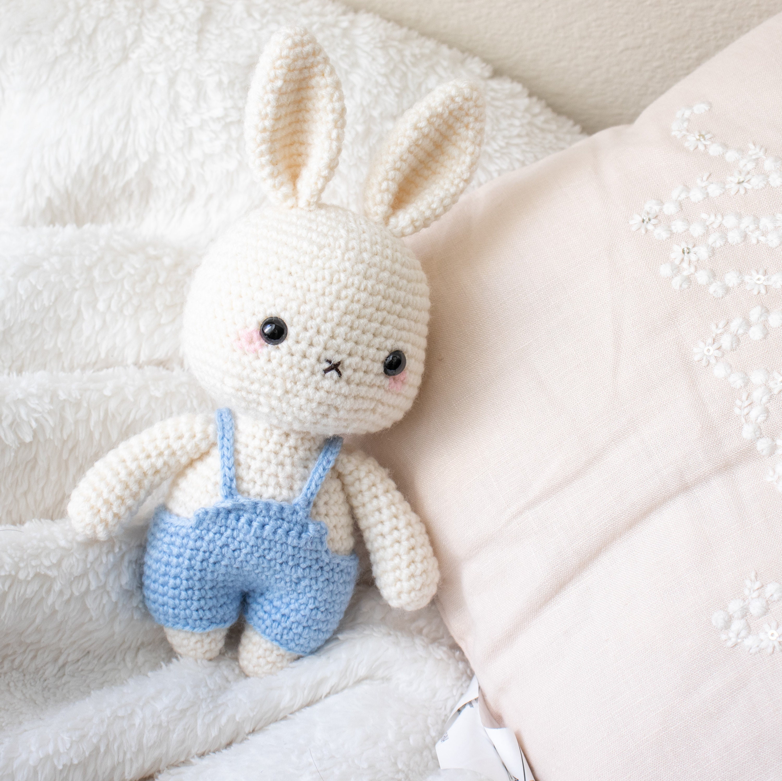 Bunny With Overalls Amigurumi - Etsy