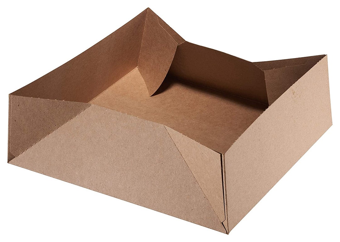 Kraft Paperboard 4 Corner Pop up Food Tray 10x10x5 Inches - Etsy