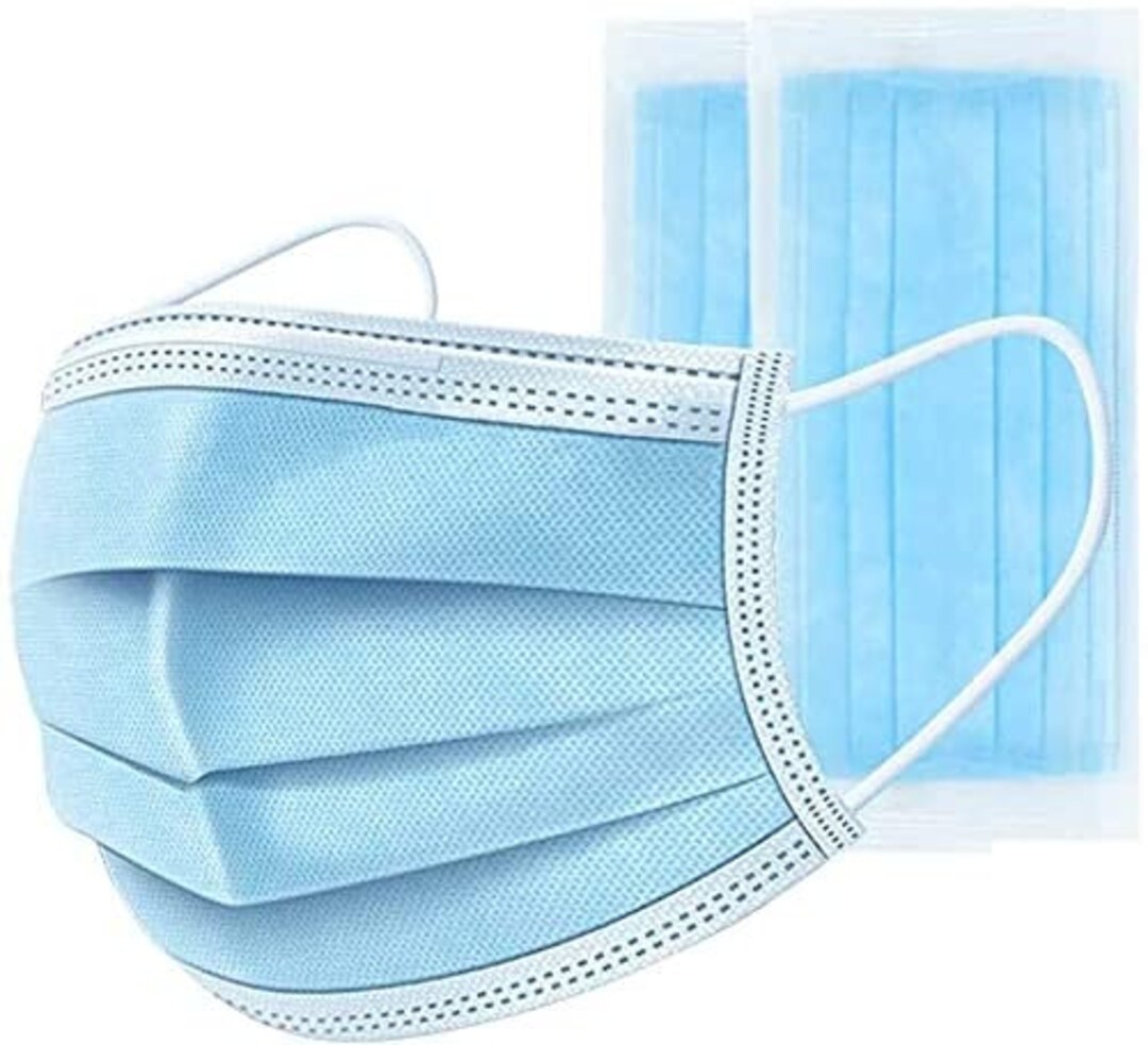 50 Pack 3 Ply Face Mask Ear Loop Masks Mouth Cover - Etsy