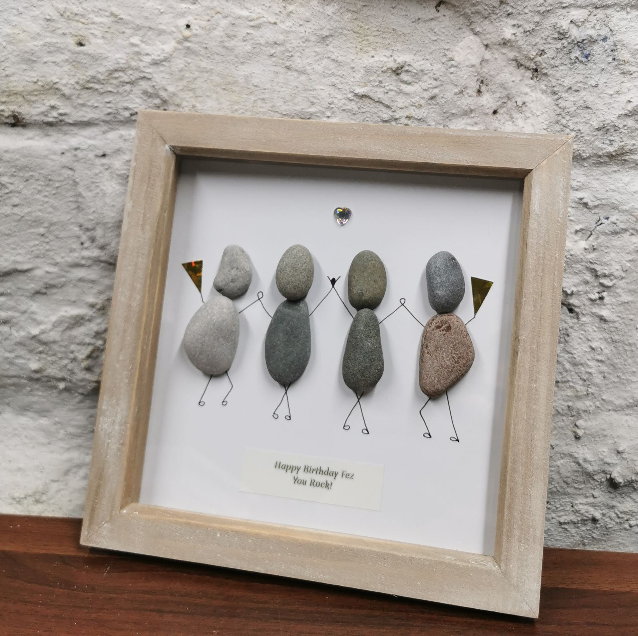 Best Friends Pebble Art Humorous Group of Animated Pebble - Etsy