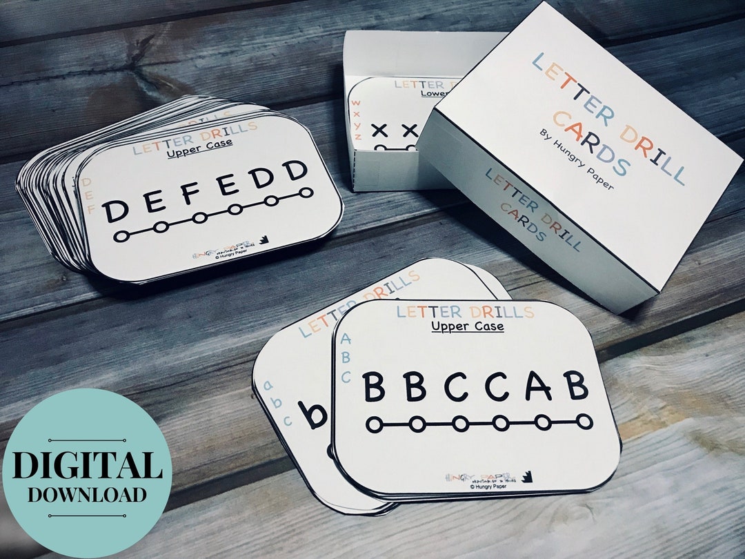 Learning Letter Sounds With Letter Drill Cards [digital Download] - Etsy