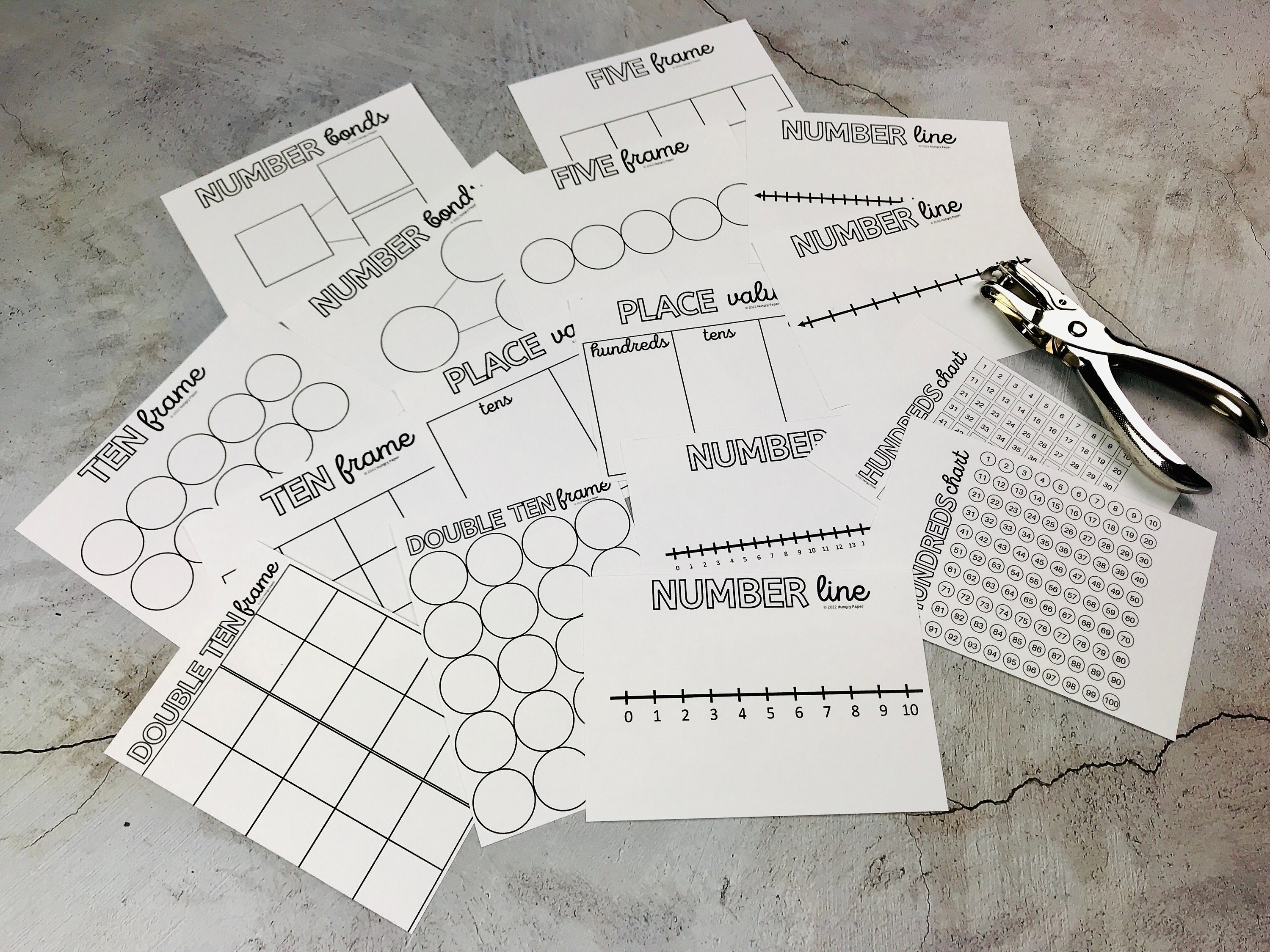 Resource Math Punch Pack [PDF Digital Download] - Etsy