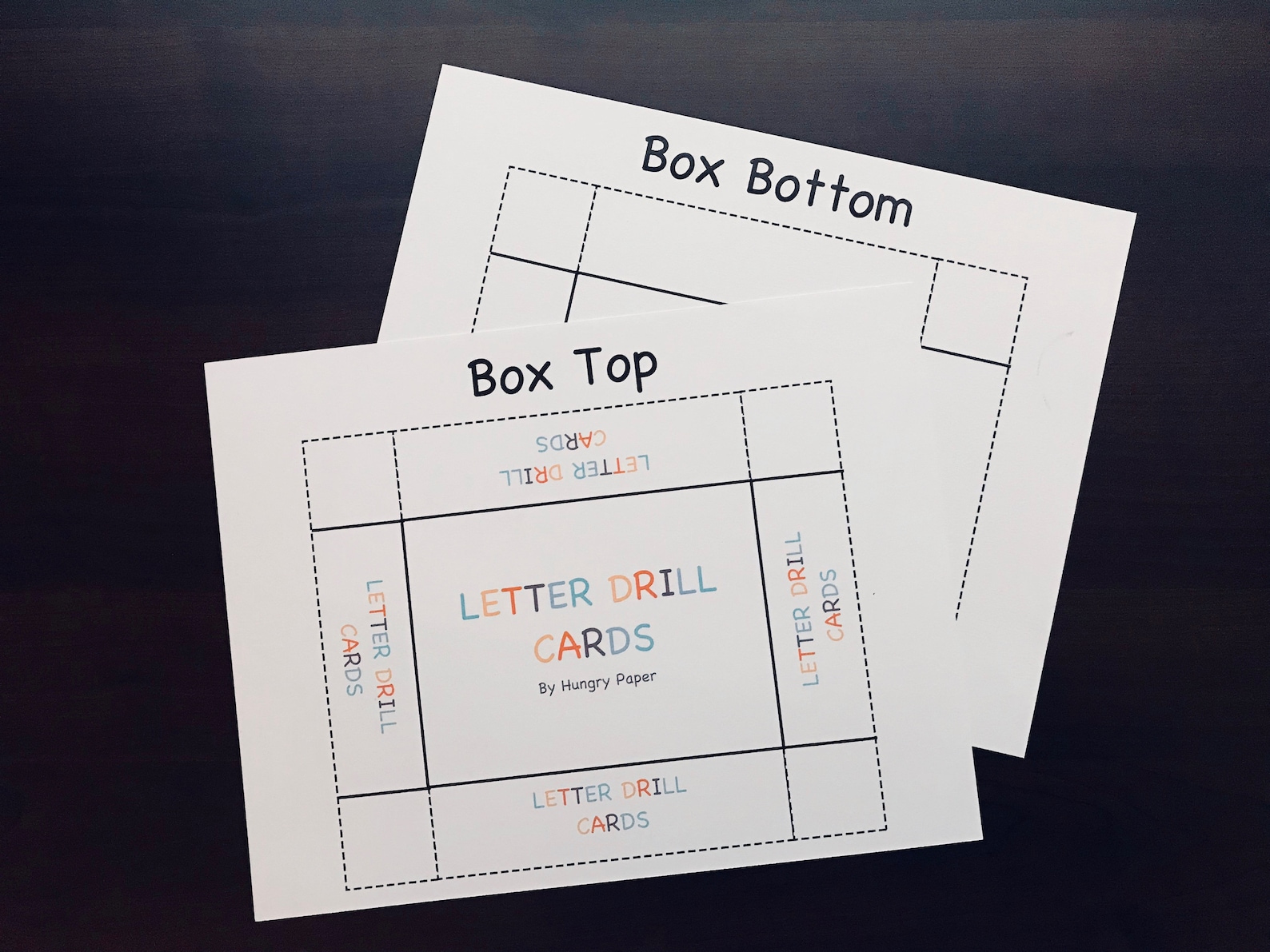 Learning Letter Sounds With Letter Drill Cards [digital Download] - Etsy