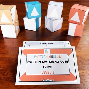 Pattern Genius: Pattern Matching Cube Game, LEVEL 1 for Prek-k [DIGITAL ...