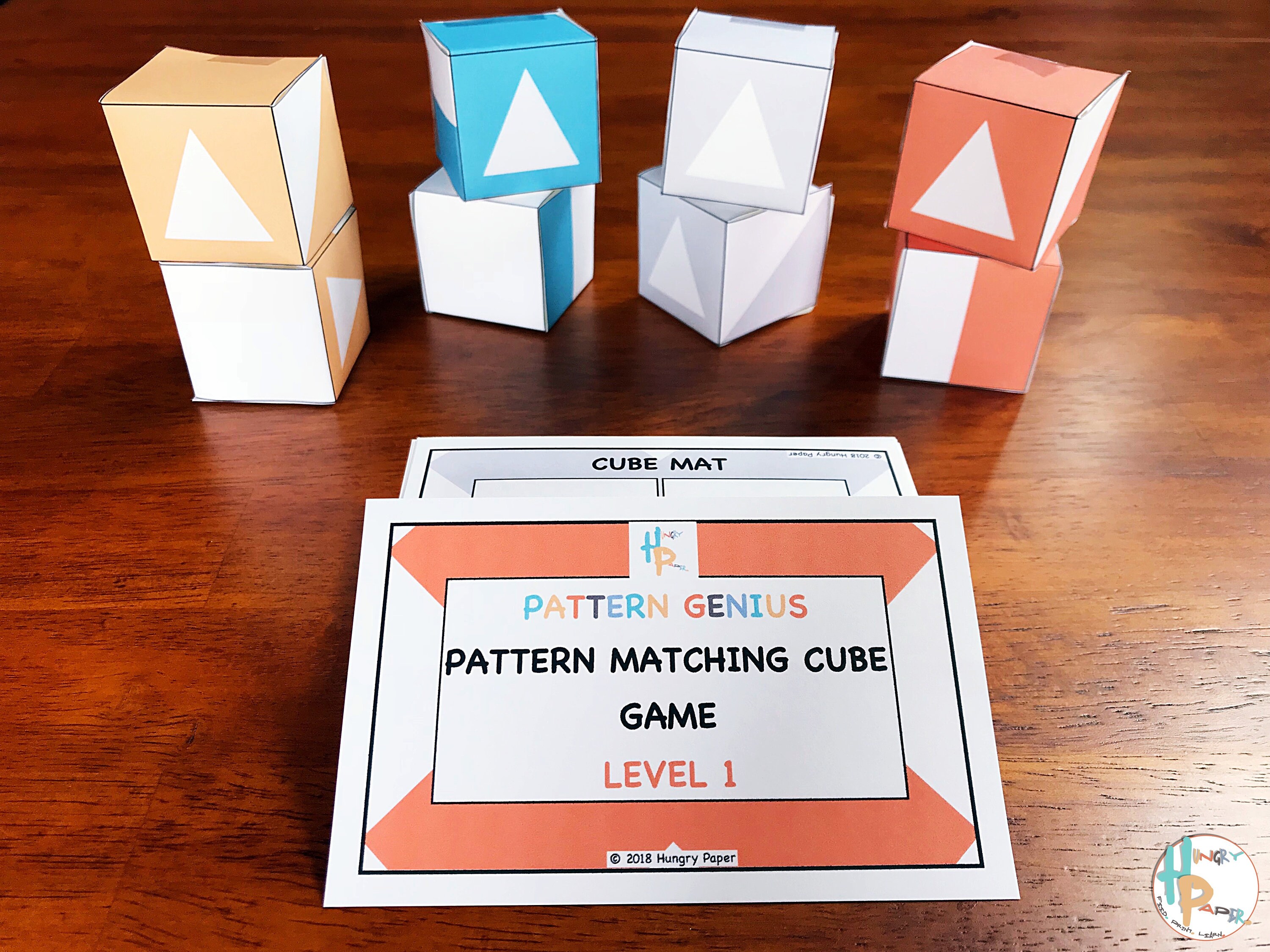 Pattern Genius: Pattern Matching Cube Game, LEVEL 1 for Prek-k [DIGITAL ...