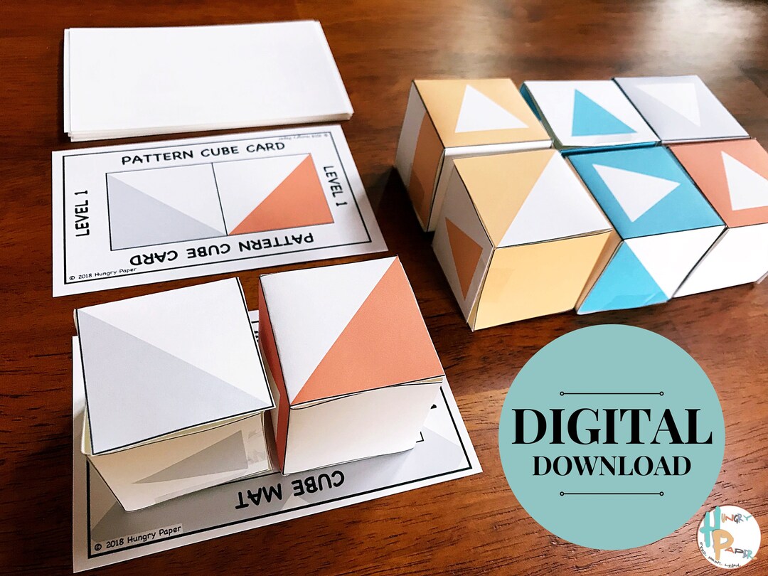 Pattern Genius: Pattern Matching Cube Game, LEVEL 1 for Prek-k [DIGITAL ...