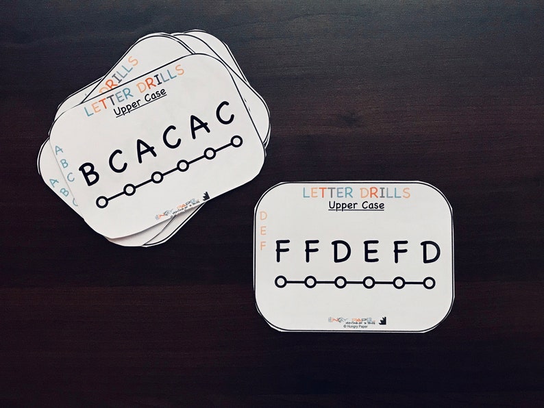 Learning Letter Sounds With Letter Drill Cards [digital Download] - Etsy