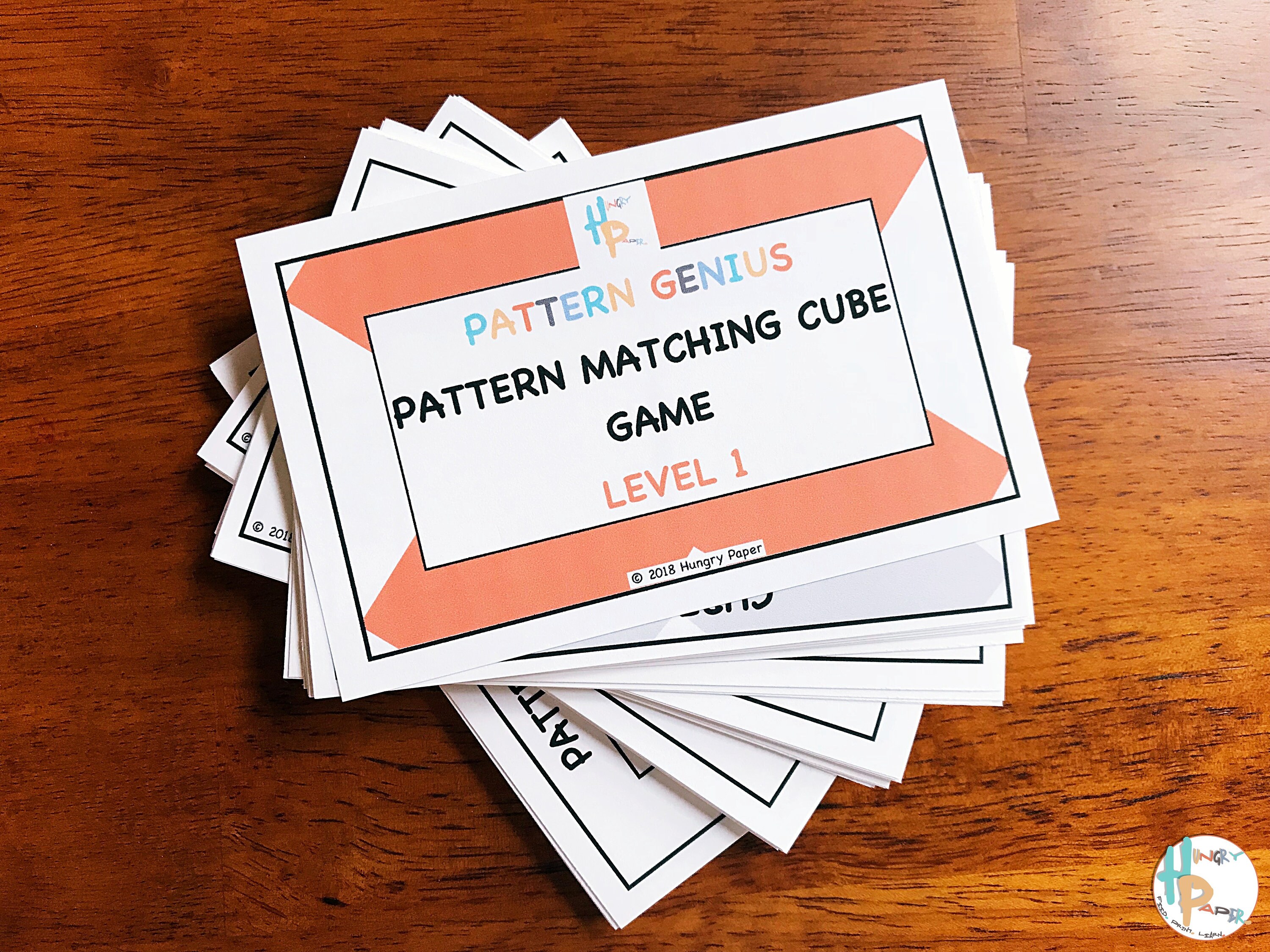 Pattern Genius: Pattern Matching Cube Game, LEVEL 1 for Prek-k [DIGITAL ...