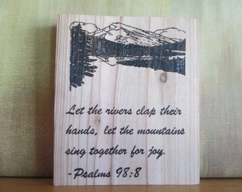 Wood Burned Bible Verse Sign - Etsy
