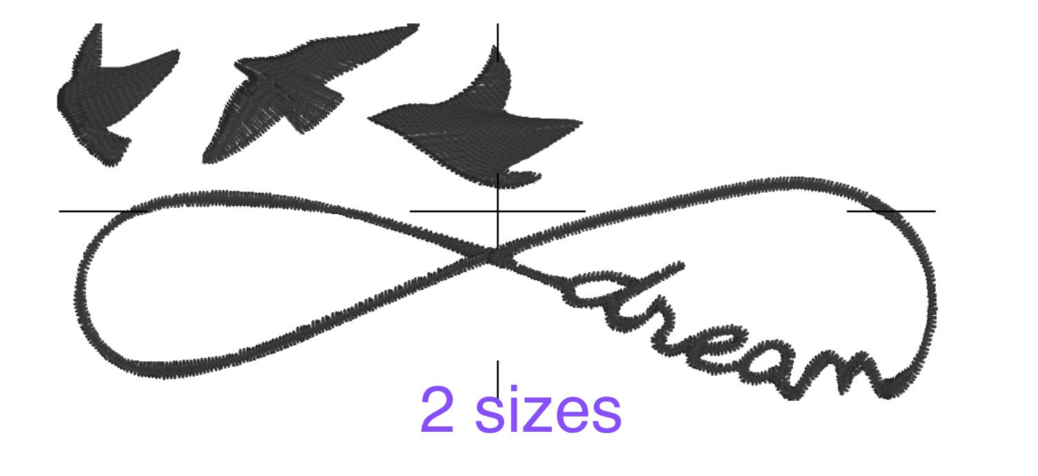 Infinity Symbol Dream MACHINE EMBROIDERY File Inspirational - Etsy