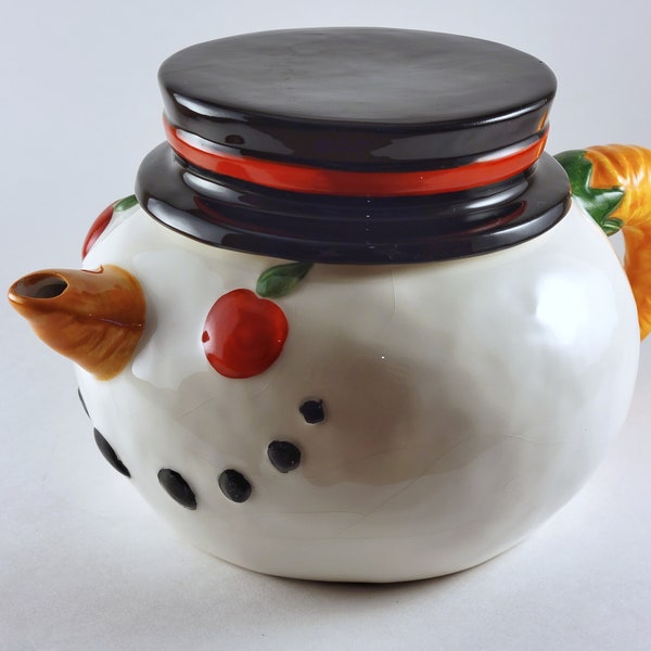 Snowman Teapot - Etsy