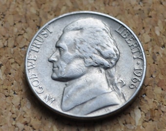 Rare 1966 Jefferson Nickel - No Mint Mark Collectible - Etsy