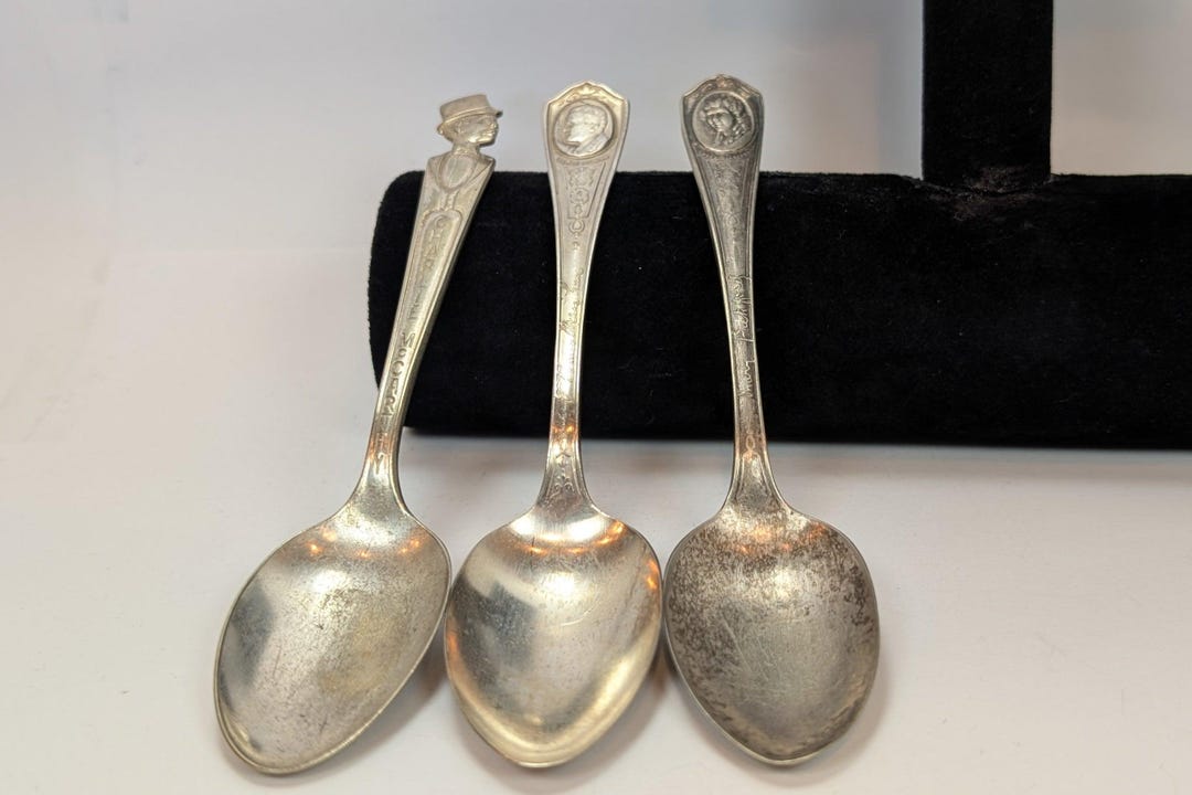 Set of 3 Vintage Silent Movie Star Spoons - Mary Pickford, Thomas ...