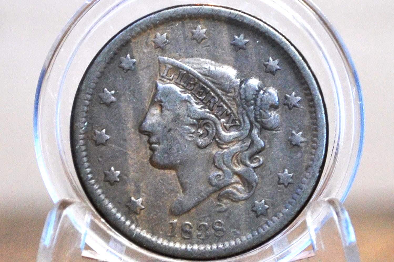 1838 Large Cent - Choose by Grade / Condition - 1838 Liberty Head Cent ...
