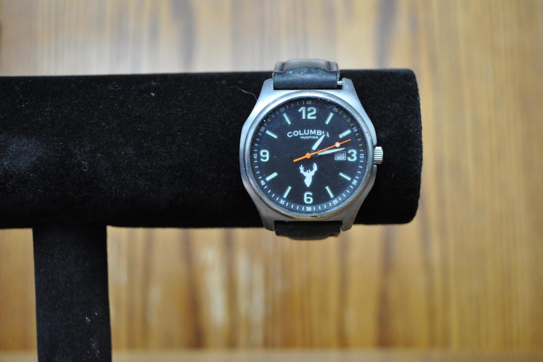 Antique Columbia Men's Hunting Watch - CL1321 - Vintage Quartz Watch ...