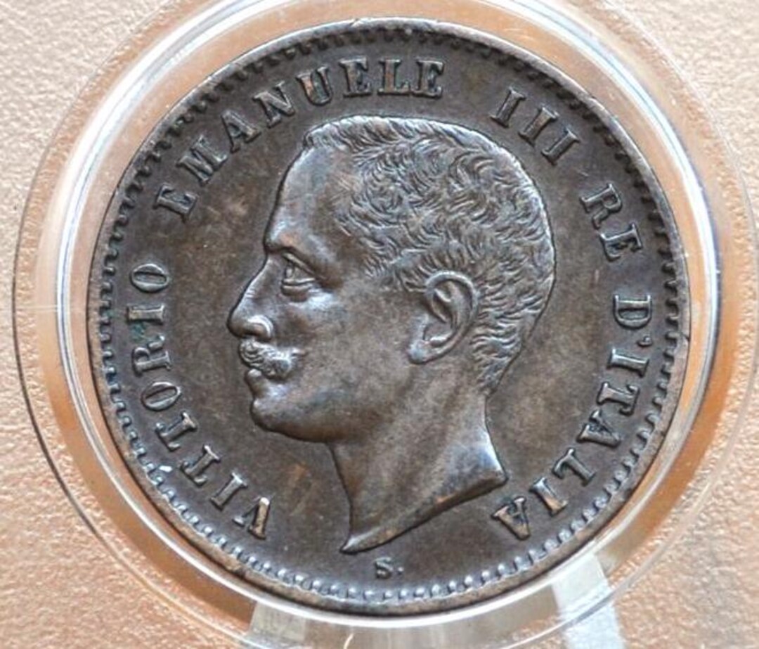 1903 Italian 2 Centesimi Coin - C.20 - AU Grade / Condition - 1903 ...