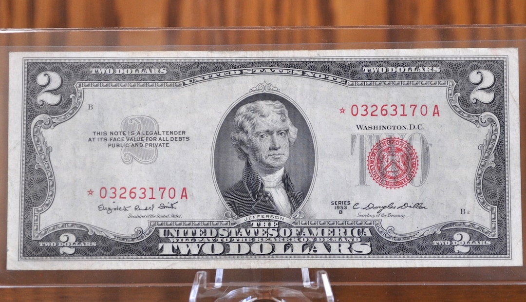 1953 Star Note 2 Dollar United States Note - XF+ (extremely Fine) Grade ...