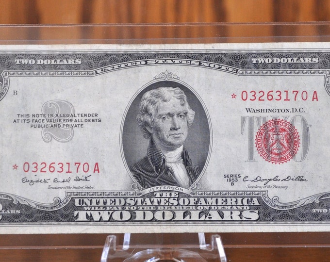 1953 Star Note 2 Dollar United States Note - XF+ (extremely Fine) Grade ...