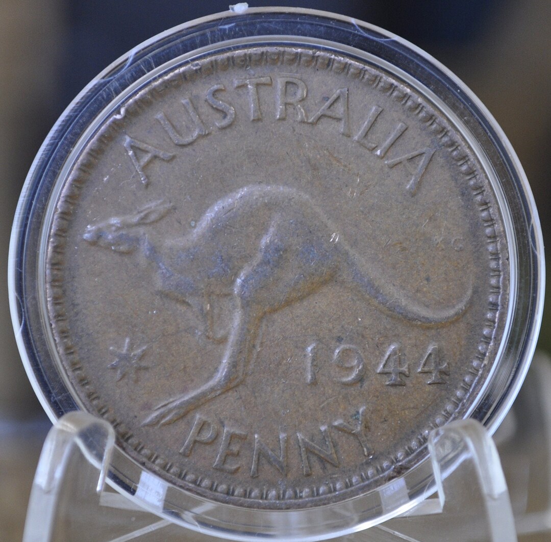 1944 One Penny Australia - Great Condition - King George - Australian ...