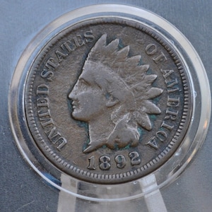 1892 Indian Head Cent - Choose by Grade G-XF (good to Extremely Fine ...