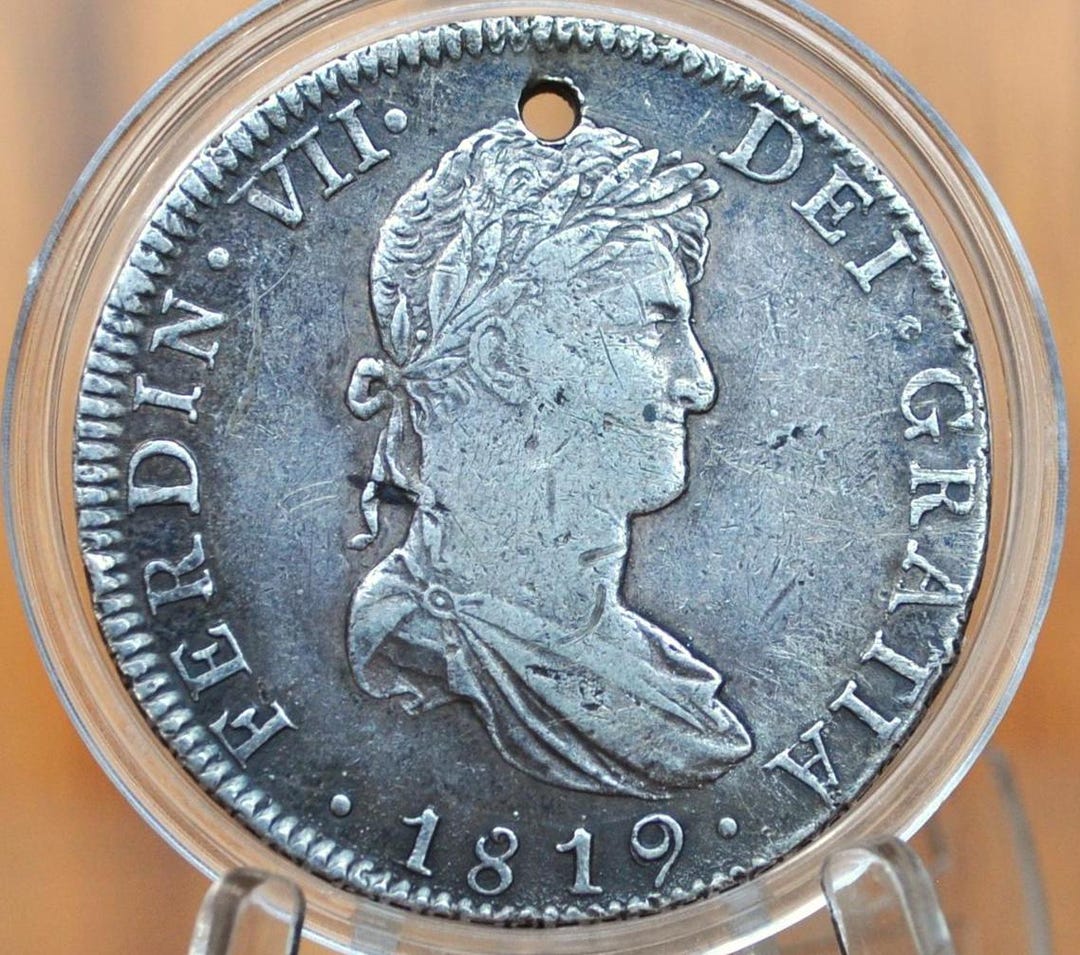 1819 Spanish 8 Reales, Mexico (1819 JJ) - AU Detail - Silver Colonial ...