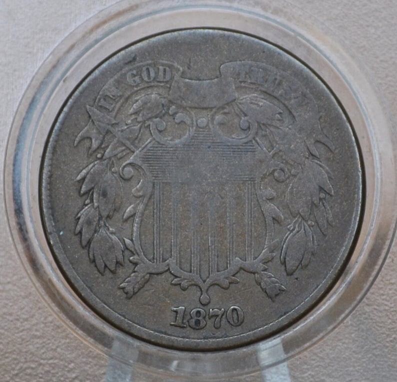 1870 Two Cent Us Coin - Choose by Grade / Condition - Civil War Era ...