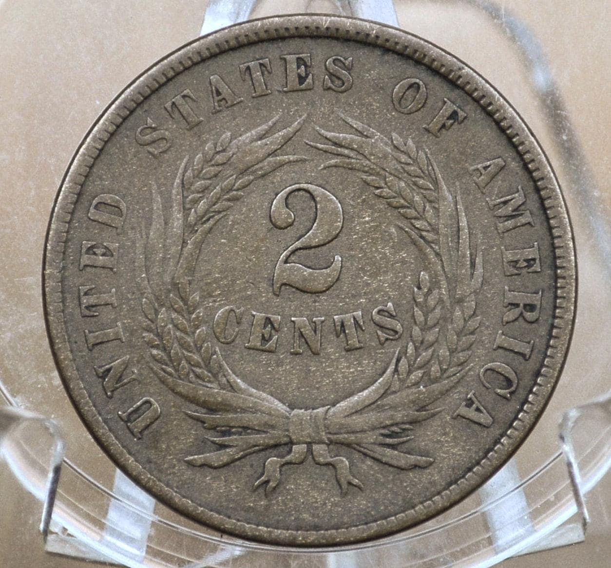 1867 Two Cent US Coin - Choose by Grade / Condition - Civil War Era - 2 ...