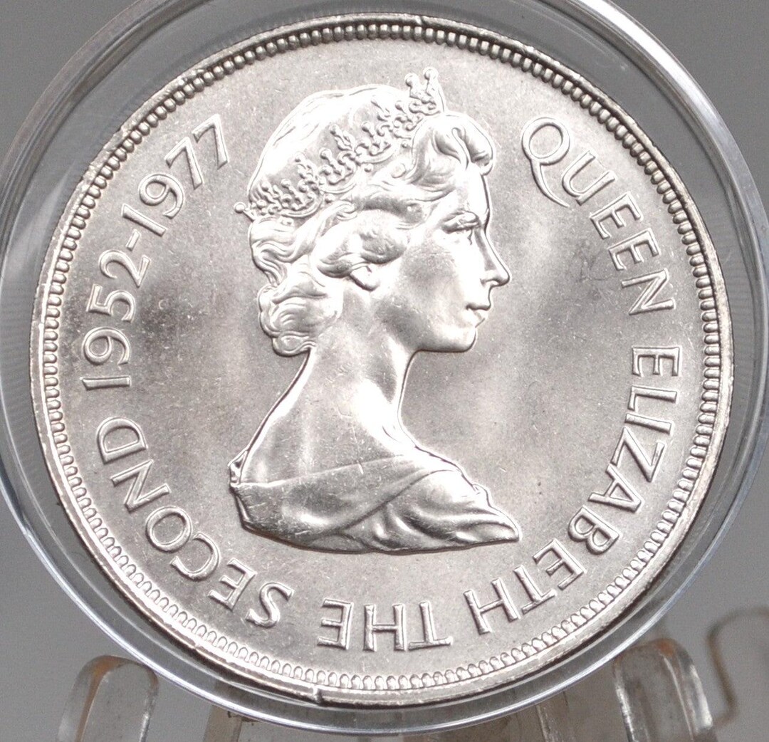 1977 Falkland Islands 50 Pence - Queen Elizabeth the Second 25th ...