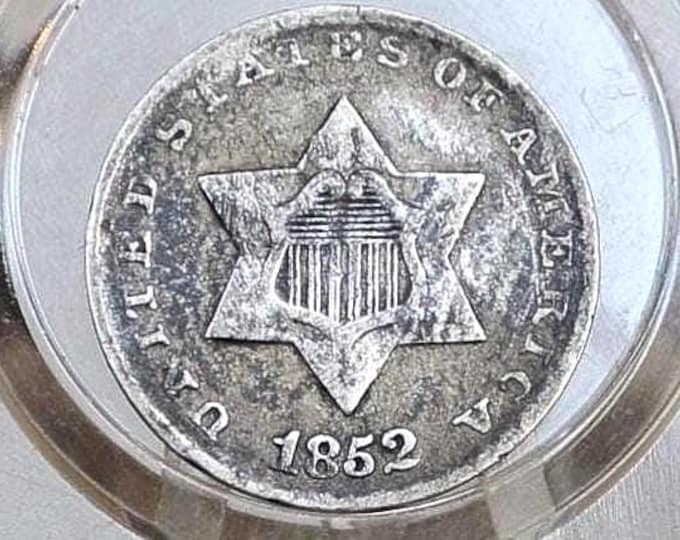 1852 Three Cent Silver US Coin - Choose by / Grade / Condition - 1852 3 ...