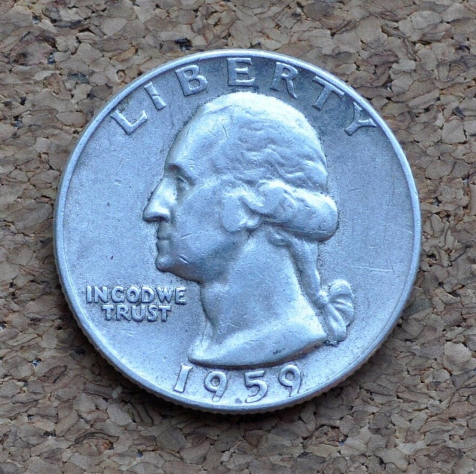 1959 P&D Mint Washington Silver Quarters - Proof and Regular Strikes ...