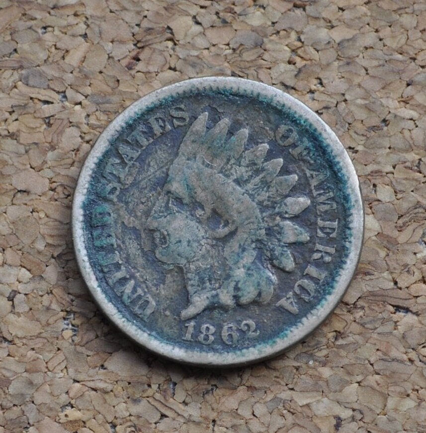 1862 Indian Head Penny - Choose by Grade - Good Early Date - 1862 ...