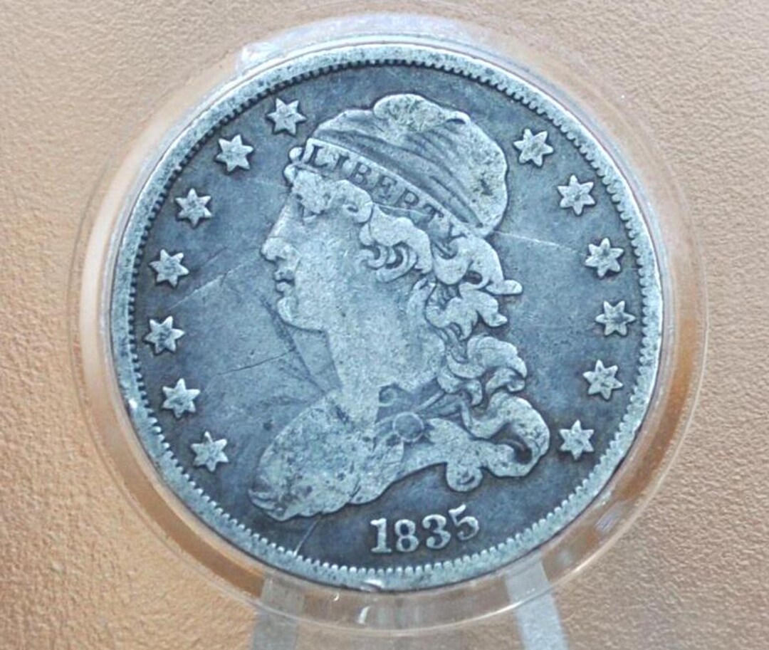 1835 Capped Bust Quarter Fine Great Coin, Some Scratches 1835 US ...