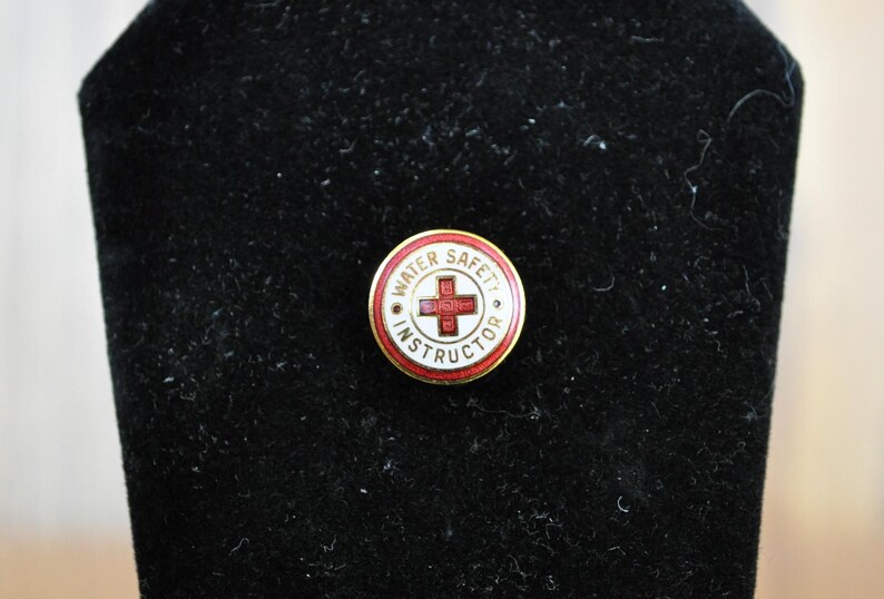 Historical Red Cross Water Safety Instructor Pin - Collectible American ...