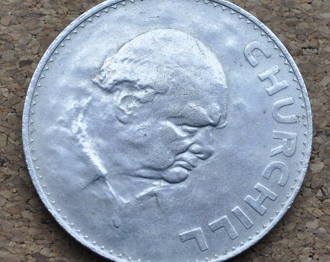 1965 Churchill Crown Commemorative Coin Queen Elizabeth II - Etsy