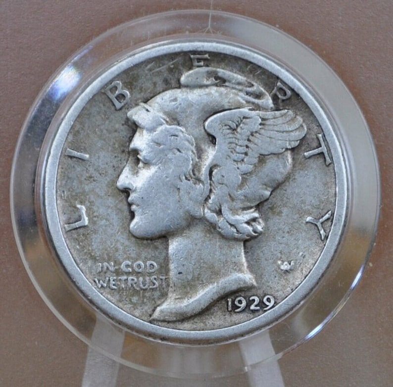 1929 Mercury Silver Dime - Choose by Grade - Philadelphia Mint - 1929 P ...