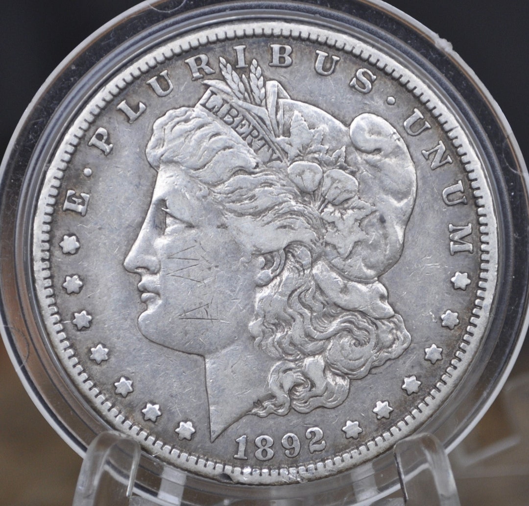 1892-S Morgan Silver Dollar - XF+ Details, Initials - San Francisco ...