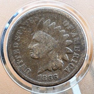1866 Indian Head Penny - Choose by Grade / Condition - Key Date ...