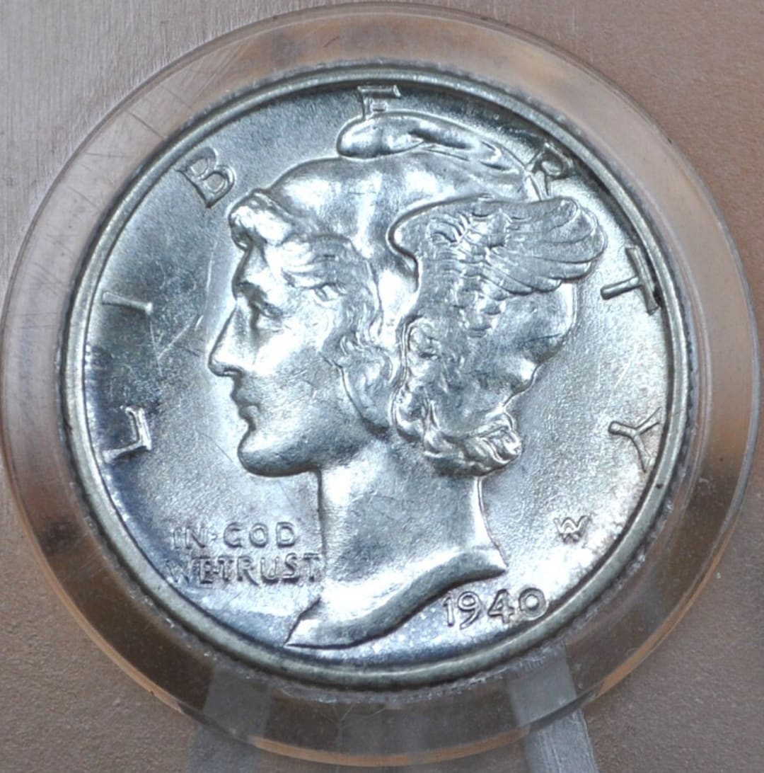 1940 Mercury Silver Dime PDS -choose by Mint: P,D,S- and by Grade ...